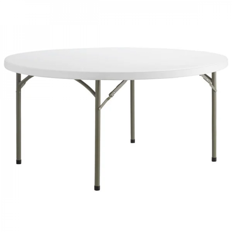 60" Round Plastic Resin Table (Setup Not Included) - A & S Party Rental ...