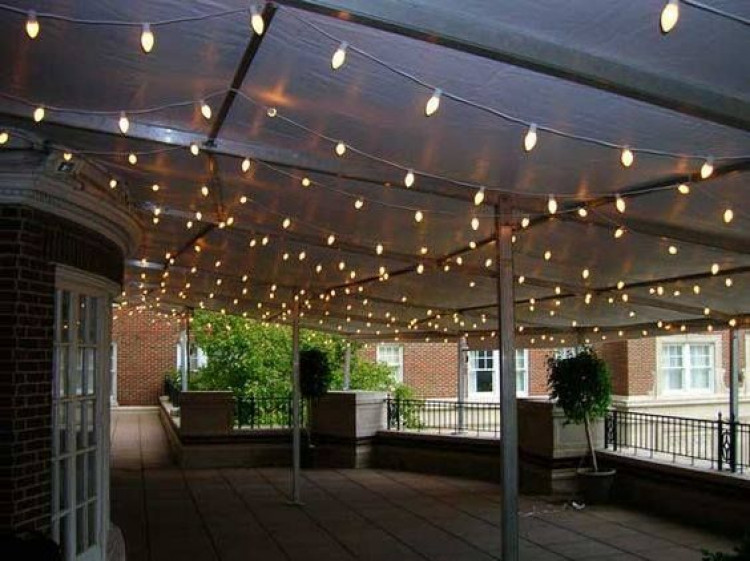 Cafe Lighting 24' Strand (Installation Extra) - A & S Party Rental ...