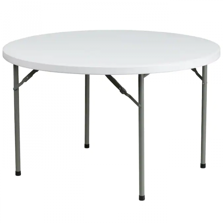 5' Round Tan Plastic Resin Table - A & S Party Rental Dayton OH