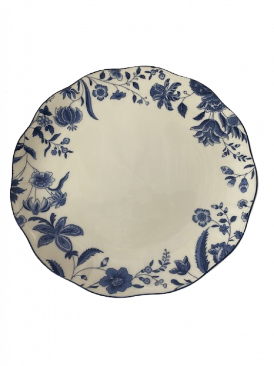 Eleanor Indigo Dinner Plate - A & S Party Rental Dayton OH